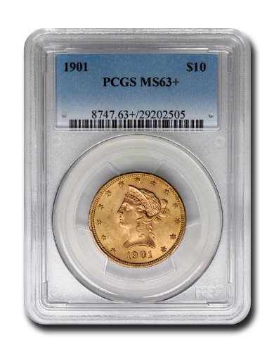 1901 Liberty Head Ten Dollar PCGS MS-63+