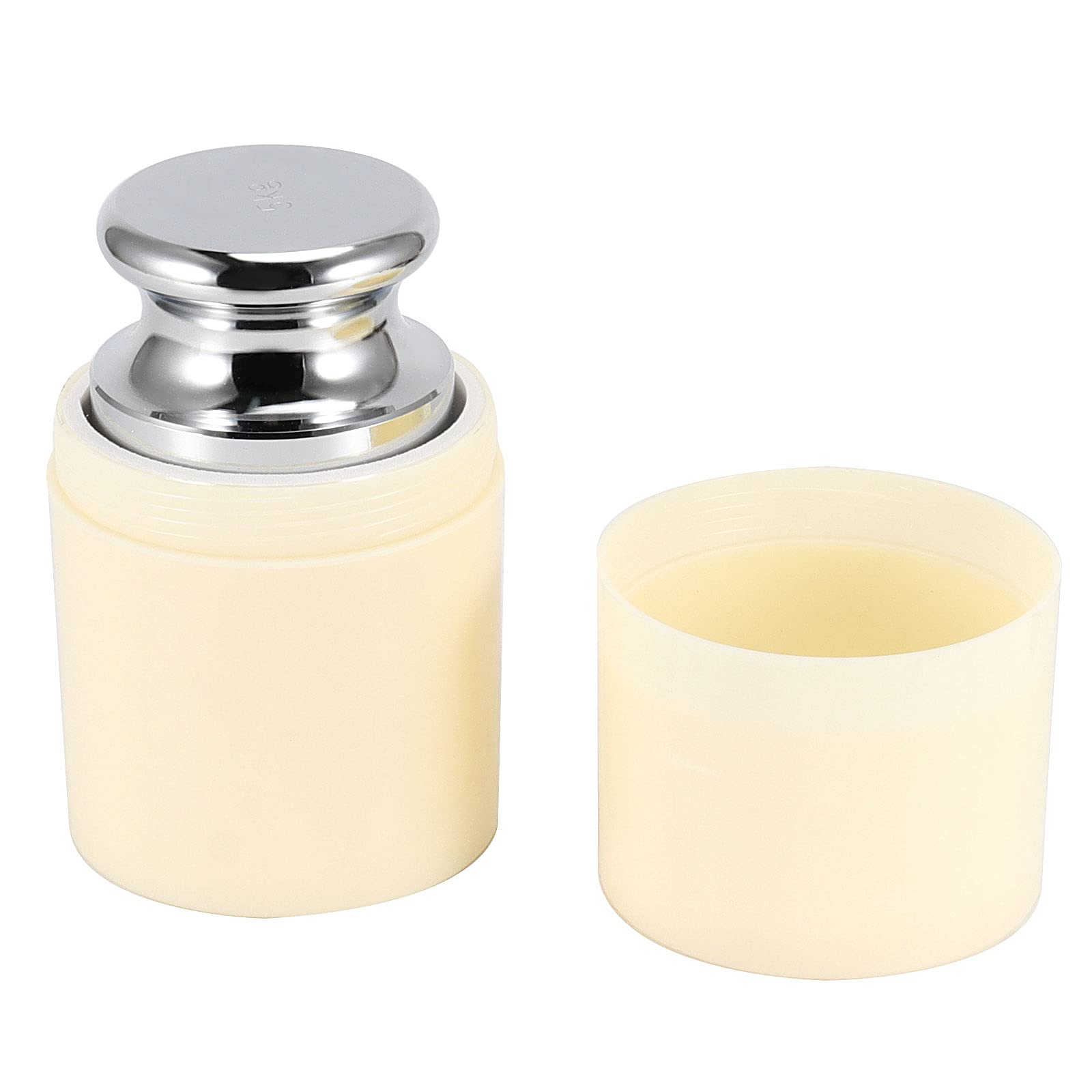 MUKLEI 5 KG Calibration Weight, 5000g Precision Class M1 Steel Scale Calibration Weight with Chrome Finish, Precision Steel, Calibration Weight for Digital Scale, Silver