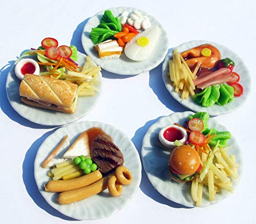 5 Mix Dollhouse Miniatures Food,Tiny Food,Dollhouse Miniatures