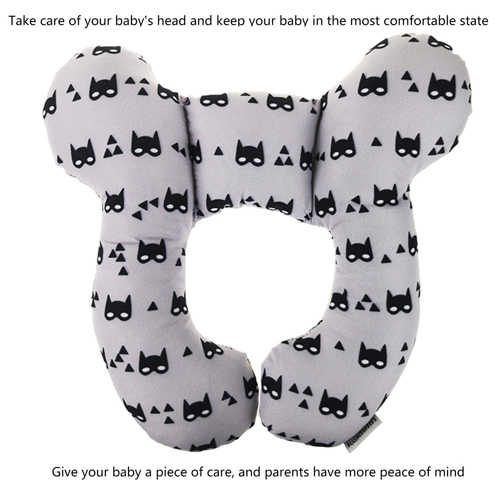 kekafu Baby Travel Pillow, Infant Head and Neck Support Pillow for Car Seat, Pushchair, for 0-1 Years Old Baby
