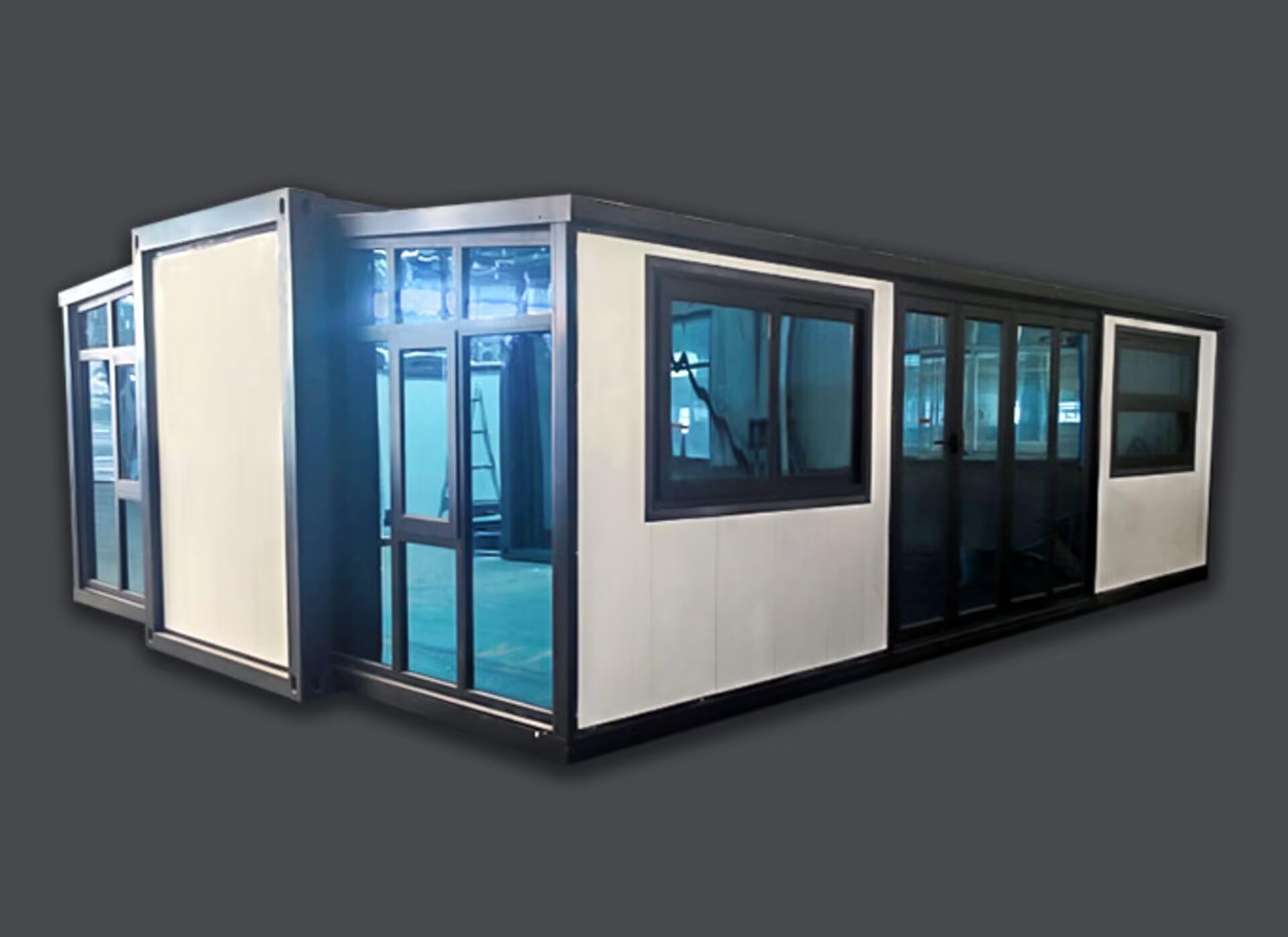 20ft Portable Prefabricated Tiny House | Customizable, Expandable and Moveable | Modular Container Folding House for Hotel, Office, Stall, Villa, Shop, Warehouse, etc