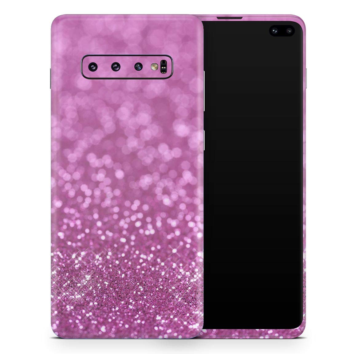 DesignSkinz Pink Unfocused Glimmer Protective Vinyl Decal Wrap Skin Cover Compatible with The Samsung Galaxy S20 (Screen Trim & Back Glass Skin)