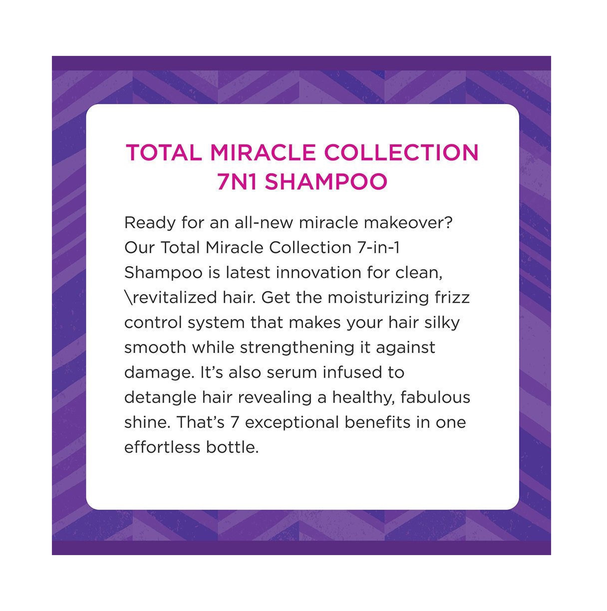AUSSIE Total Miracle 7 in 1 Shampoo & Conditioner 26.2 FL OZ ( 1 bottle each )