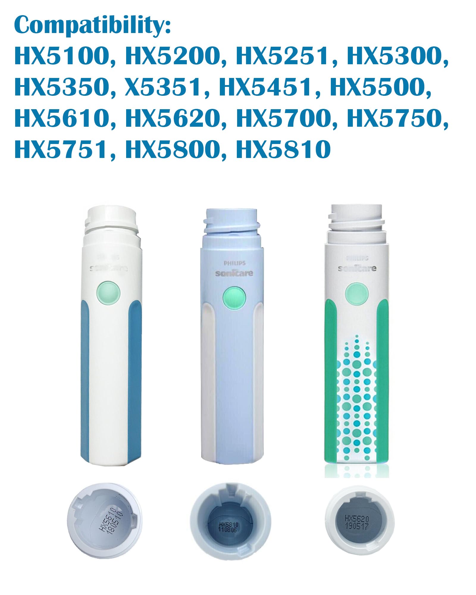 Replacement HX5100 Toothbrush Charger for Sonicare Hx5610, Hx5620, Hx5700, Hx5750, Hx5810, Toothbrush Charger 423501010822