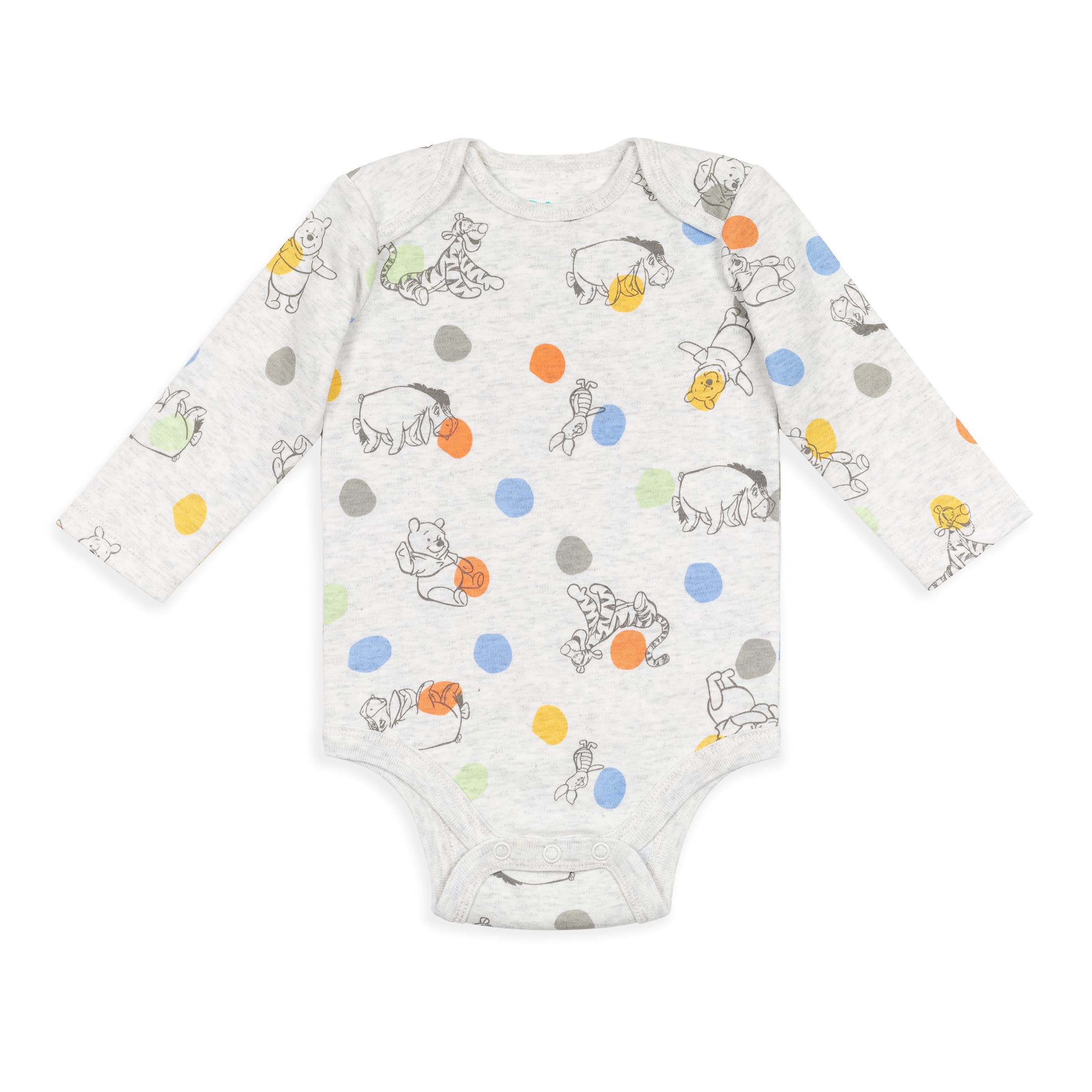 Disney Winnie the Pooh Eeyore Tigger Piglet Newborn Baby Boys 5 Pack Bodysuits 0-3 Months