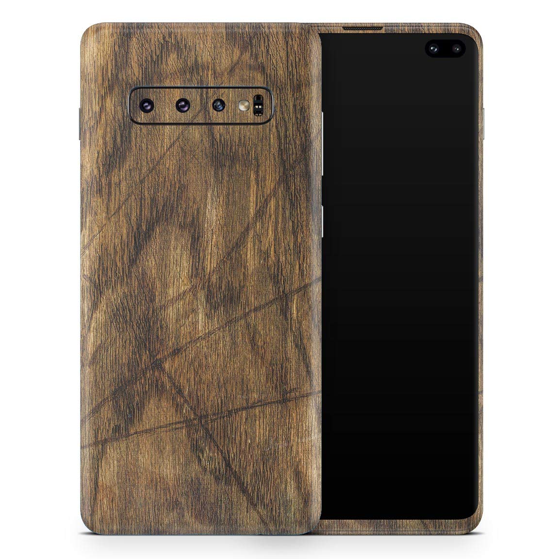 DesignSkinz Raw Wood Planks V3 Protective Vinyl Decal Wrap Skin Cover Compatible with The Samsung Galaxy S20 (Screen Trim & Back Glass Skin)