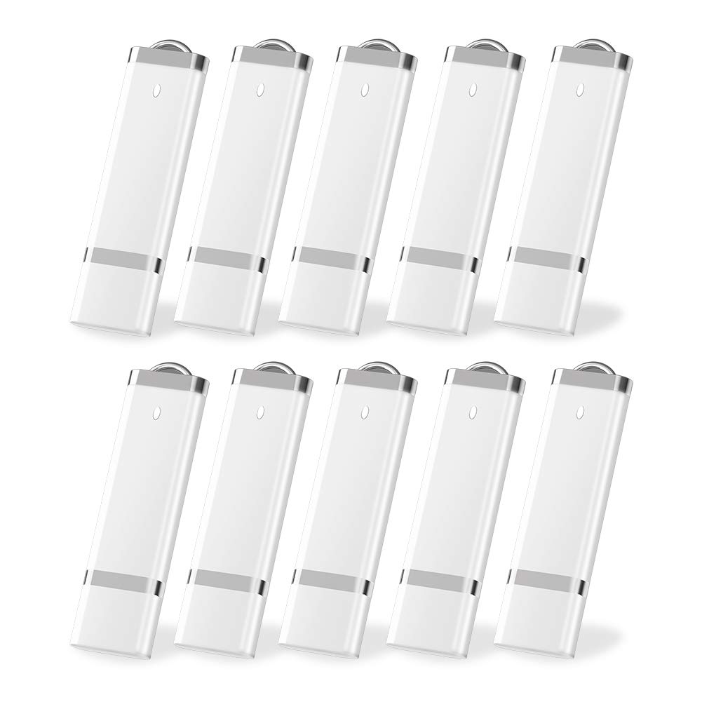 KEXIN 500 Pack 8GB Flash Drive USB Flash Drive 8G Thumb Drive Pen Drive Memory Stick Design in Snapcap White