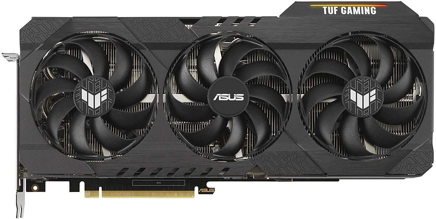 ASUS TUF Gaming NVIDIA GeForce RTX 3080 OC Edition Graphics Card, 10GB GDDR6X, PCIe 4.0, HDMI 2.1, DisplayPort 1.4a, Dual Ball Fan Bearings, GPU Tweak II w/ Mytrix HDMI Cable