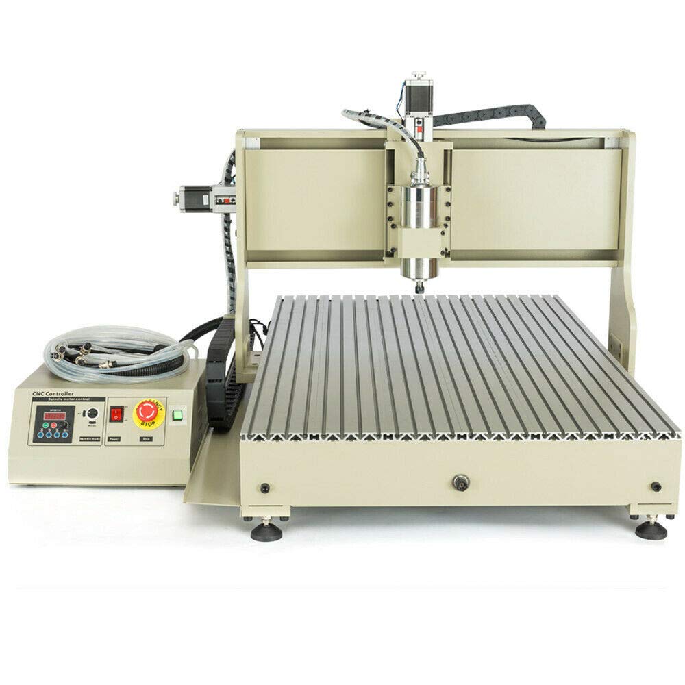 1500W USB 6090 4 Axis CNC Router Engraver Engraving Desktop 3D Engraving Drill & Milling Machine VFD PCB+ RC Wood Metal Steel Miller Cutter USA Stock
