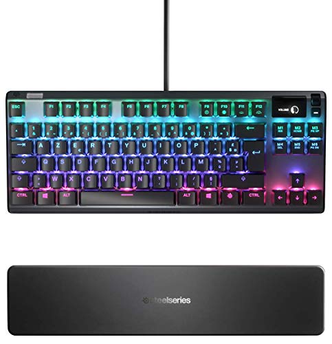 SteelSeries Apex Pro TKL - Mechanical Gaming Keyboard - Adjustable Actuation Switches - OLED Smart Display - Compact Form - French AZERTY Layout