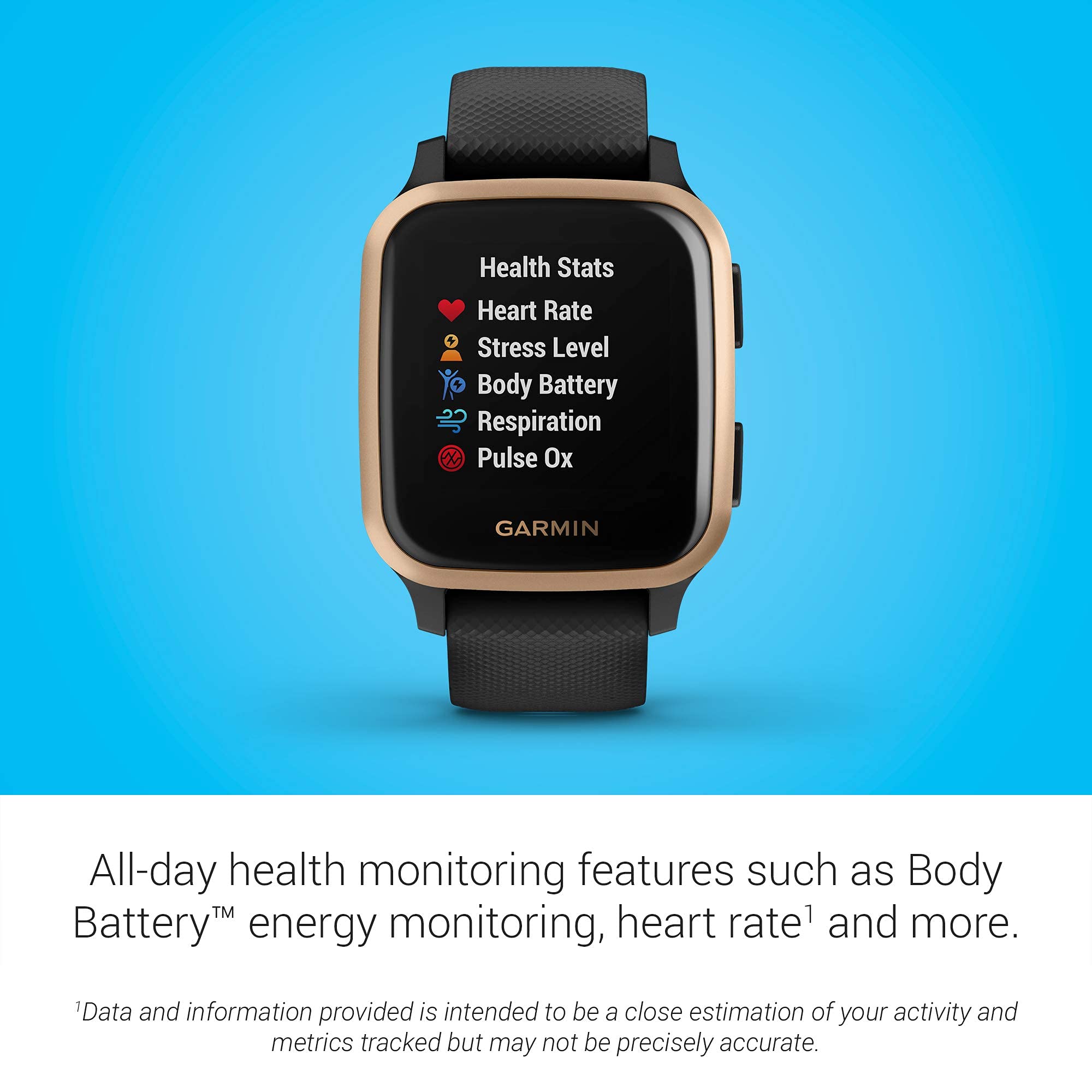 Garmin Venu Sq Music, GPS Smartwatch with Bright Touchscreen Display (Renewed)