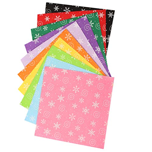 30X30cm Cotton Fabric Christmas Fabric Bundles Sewing Square Fabric Scraps Snowflake Printing Quilting Fabric Squares Christmas Cotton Patchwork for DIY Craft Supplies 20pcs