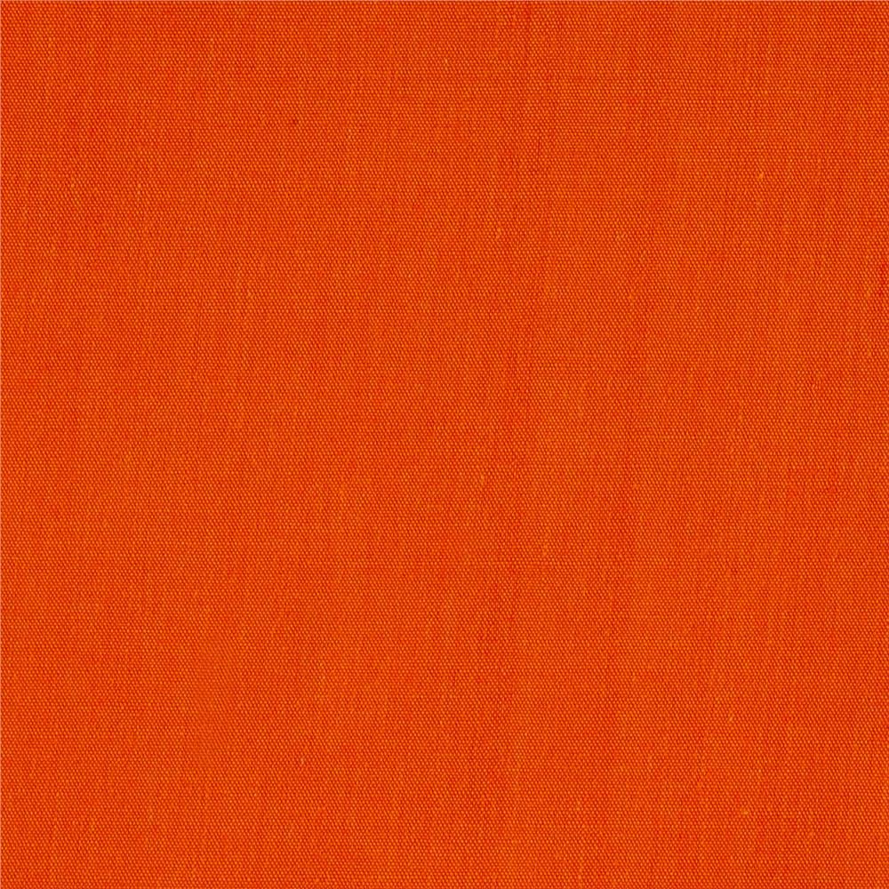 60" Poly Cotton Broadcloth Orange, Fabric by the Yard