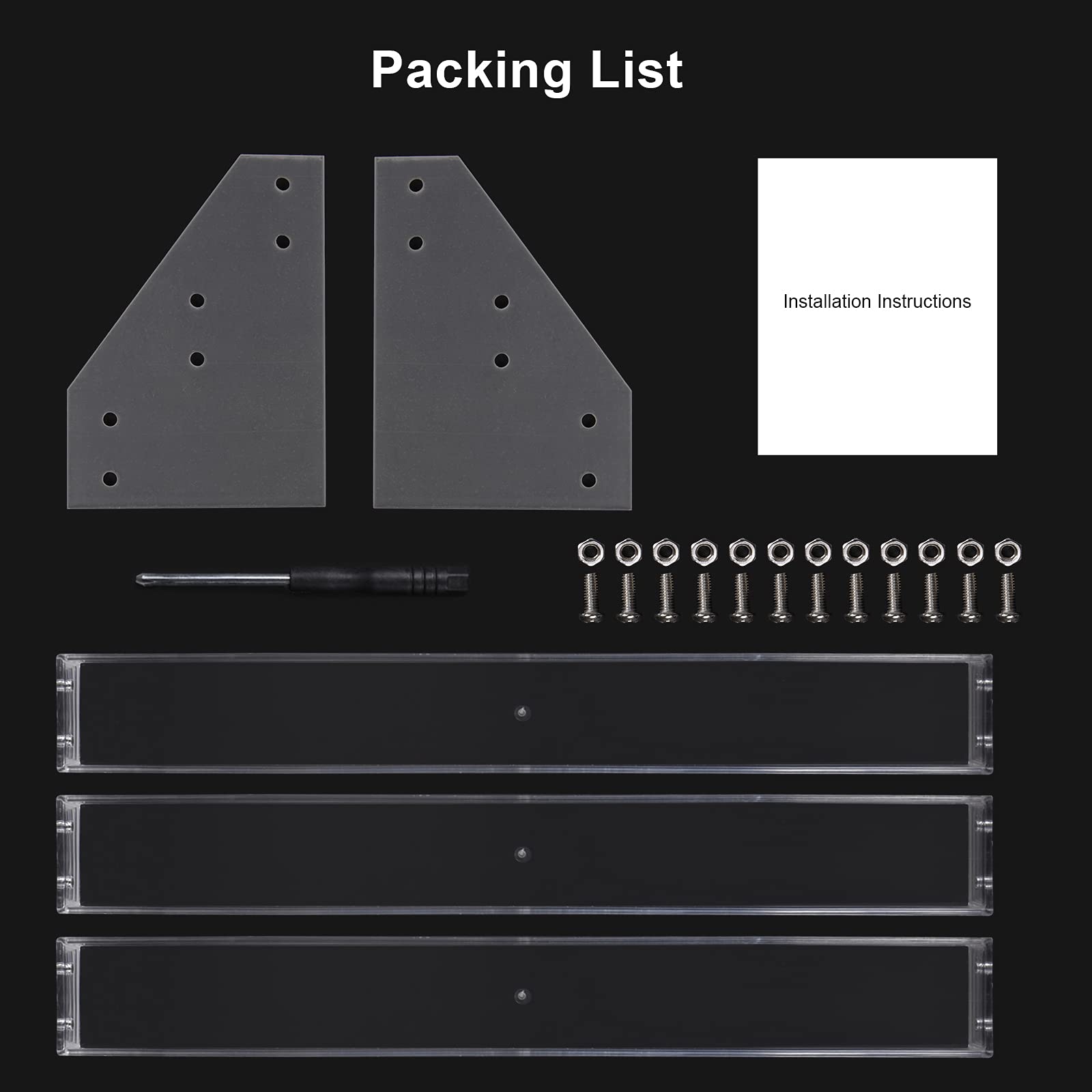 Umirokin Nail Polish Rack 3 Tier Acrylic Display Stand Holder Nail Polish Organizer Essential Oil Storage Paint Shelf Holds Up to 36-56 Bottles