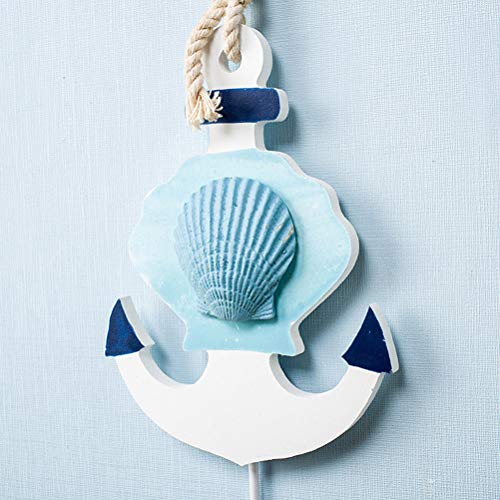 Cabilock 3pcs Mediterranean Ocean Style Wall Hook Coat Hook Clothes Hooks Hanger Wall Hanging Hooks for Home