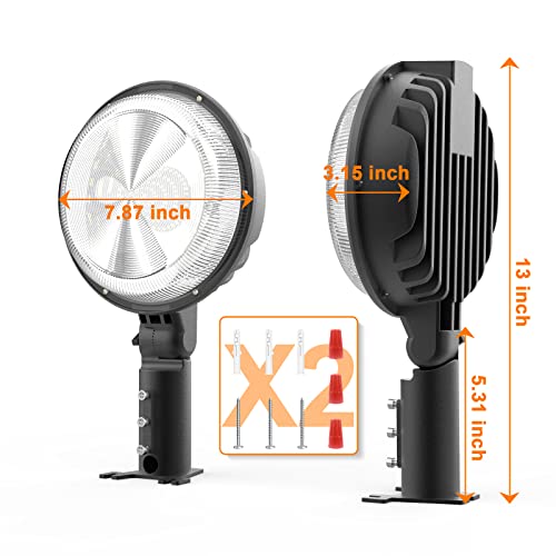 150W LED Barn Lights Exterior Dusk to Dawn Outdoor Lighting LED Yard Lights with Photocell 6500K Super Bright Barn Light for Area Street Warehouse Farmhouse 2 Pack
