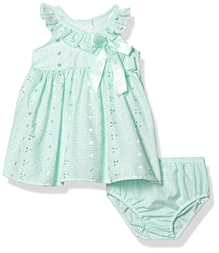 Bonnie Jean baby girls Sleeveless Sundress Casual Dress, Aqua, 3-6 Months US