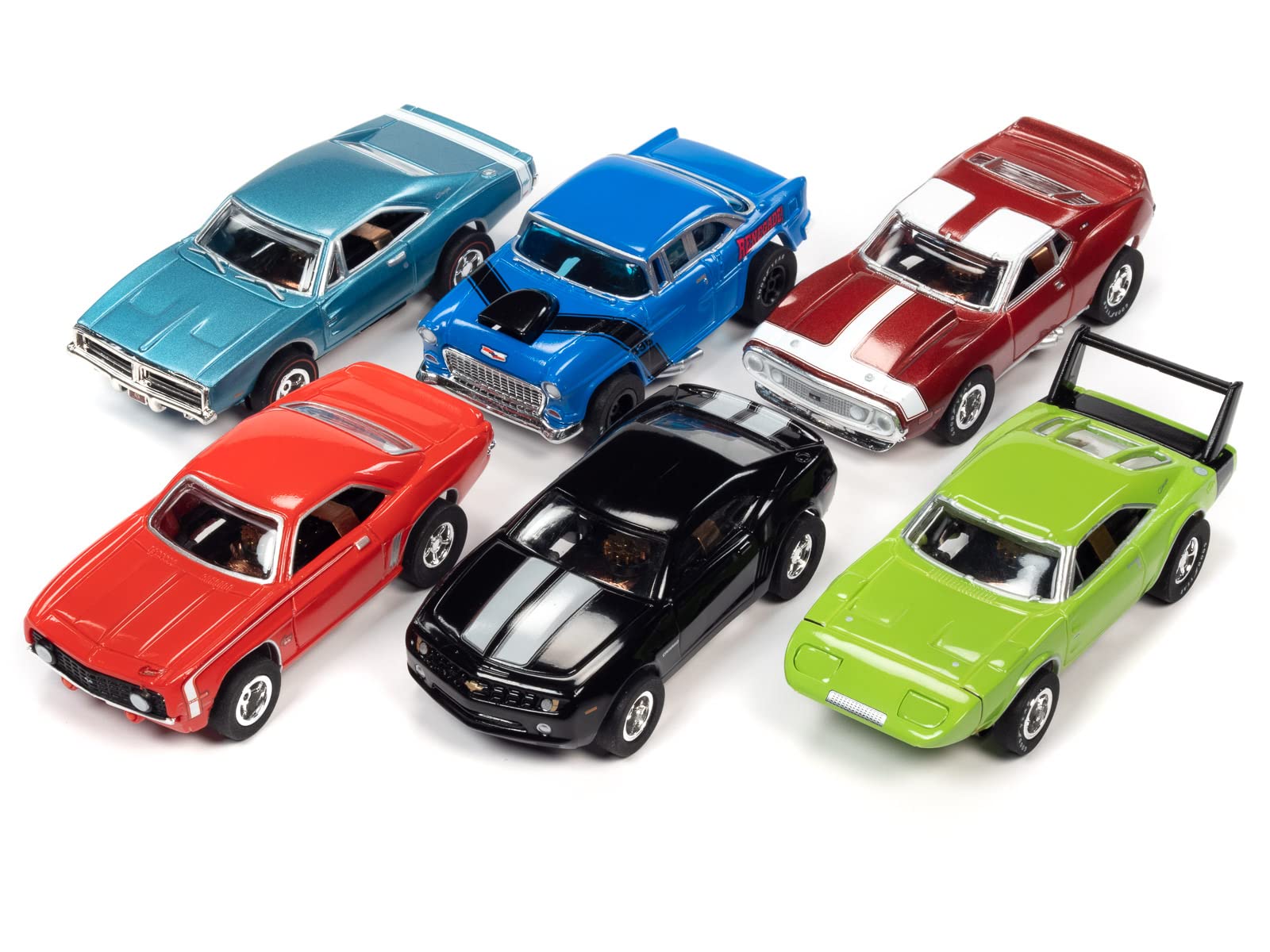 Auto World Xtraction R35 1969 Dodge Daytona Green HO Scale Slot Car