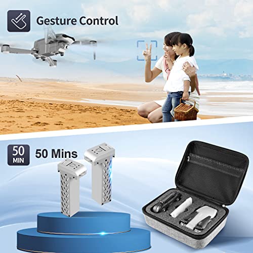 4DF3 GPS Drone with 4K Camera for Adults,5G FPV Live Video RC Quadcopter for Toys Gift,GPS Auto Return Home, Follow Me,Gravity Control,Waypoint Fly, Headless Mode,2 Batteries,