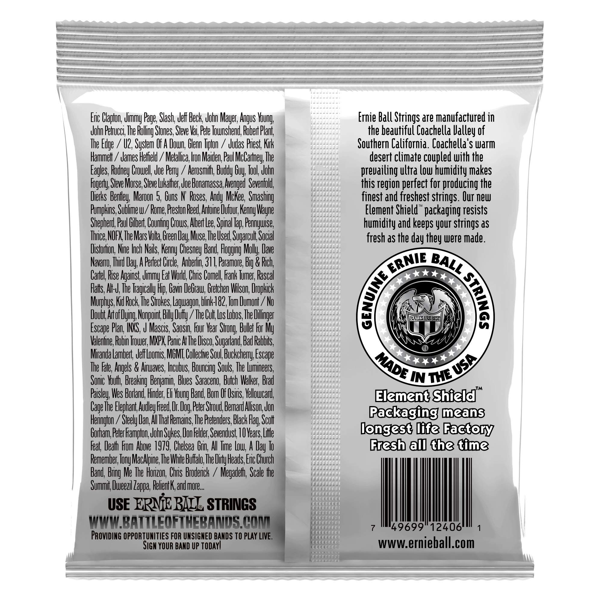 3 PACK Ernie Ball P02406 Ernesto Palla Nylon Black and Silver Classical Tie On Set