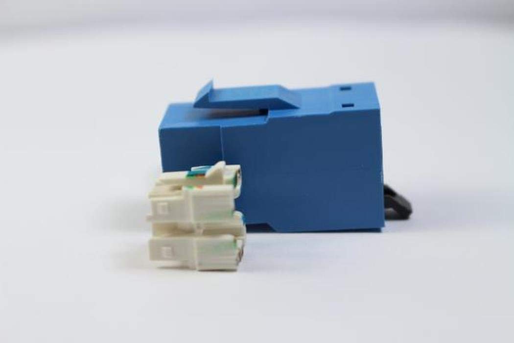 Belden RV6MJKUBL-B24 CAT6+ Revconnect Modular Jack Blue Pack of 24