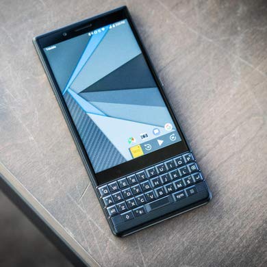 BlackBerry KEY2 LE (Lite) Dual-SIM (64GB, BBE100-4, QWERTY Keypad) (GSM Only, No CDMA) Factory Unlocked 4G Smartphone (Slate/Space Blue) - International Version