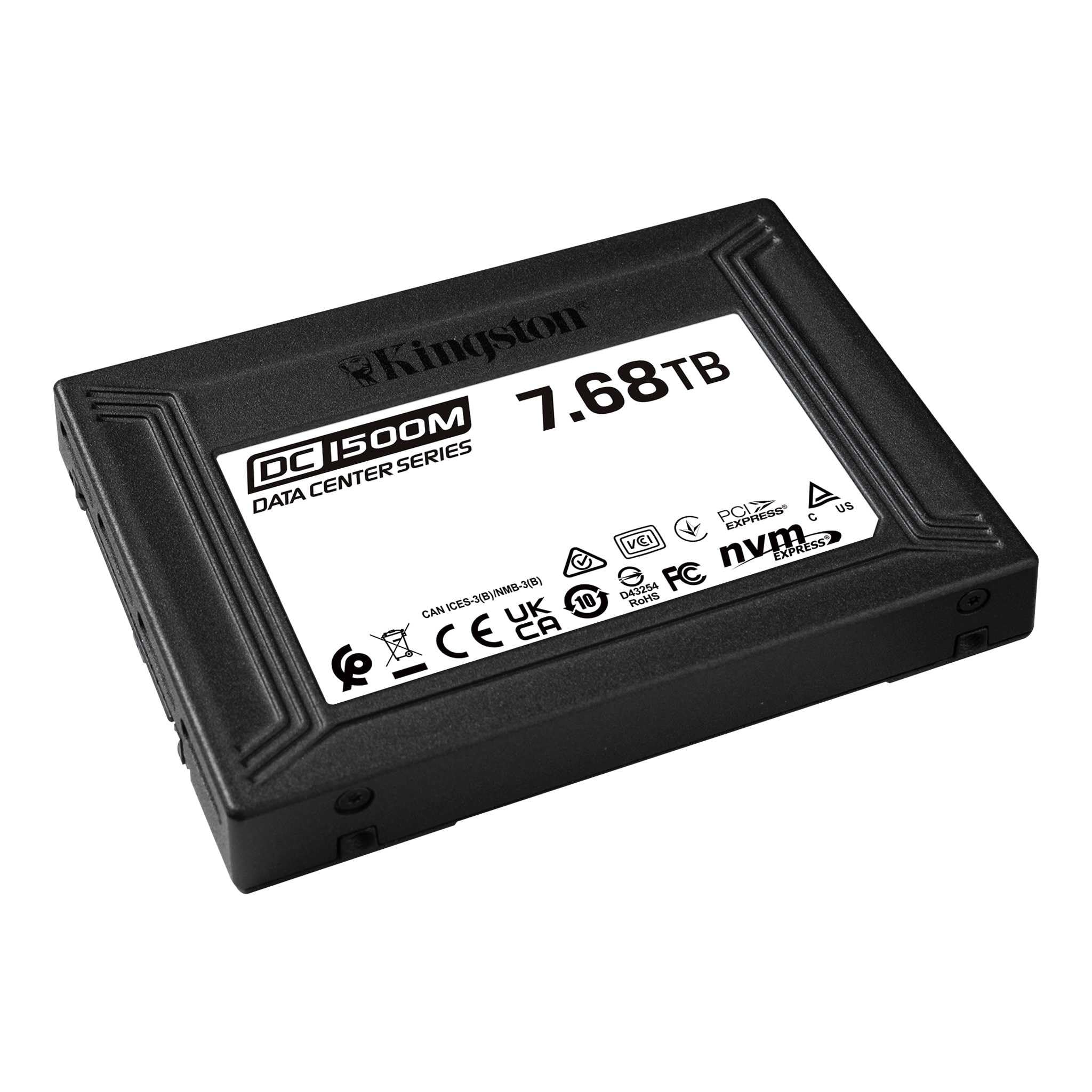 Kingston DC1500M 7.68 TB Solid State Drive - 2.5" Internal - U.2 (PCI Express NVMe 3.0 x4) - Mixed Use - 1 DWPD - 3100 MB/s Maximum Read Transfer Rate - 5 Year Warranty