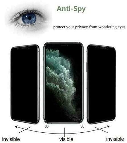 for iPhone 12 Pro MAX 11 Pro Max Ceramic Privacy Soft Film,Privacy Full Covered Soft Anti Spy Screen Protector Film,HD/Matte Black 2 Packs (Matte Black, for iPhone 12 Mini)