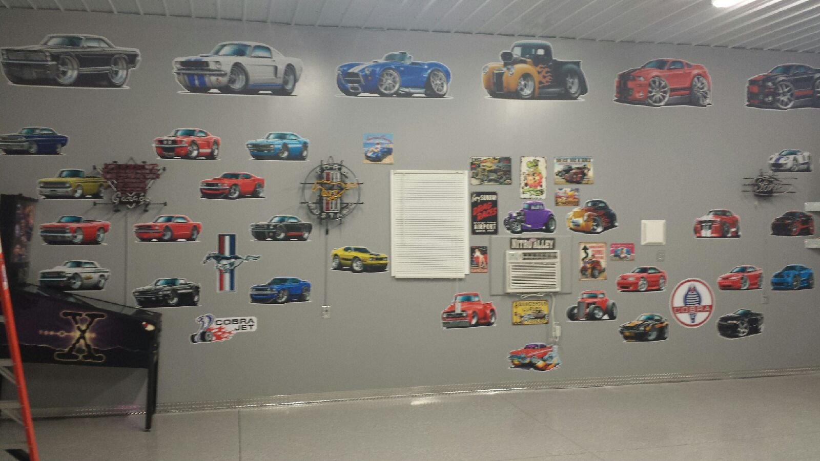 2008 CJ-7 KC Lights Wall Decal Vintage 3D Car Movable Stickers Vinyl Wall Stickers for Kids Room