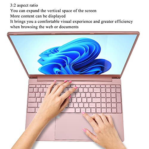 15.6in Laptop, Long Battery Life, 16GB RAM 256G ROM N5095 Processor HD Laptop, with Fingerprint Numeric Keypad for Windows 10 Backlit Keyboard, Thin Bezel, Num Pad, Detachable Webcam(16+256G)
