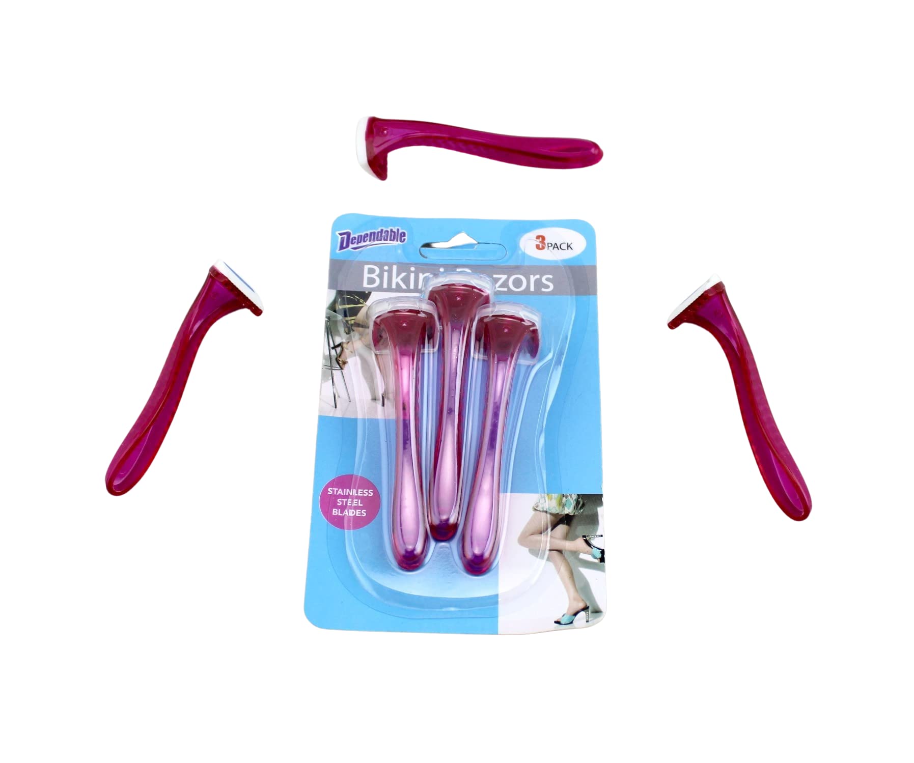 2 Packs of Bikini Razors Total 6 Pieces Ideal For a Brazilian Shave Personal Women's Ladies Bikini Shaver