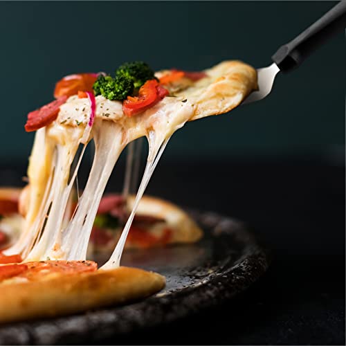20 Pieces Pizza Spatula Pie Server Stainless Steel Cake Serving Spatula Non Slip Easy to Grip Baking Triangular Spade Plastic Handle Shovel for Desserts Pizza Pie Cake Biscuit