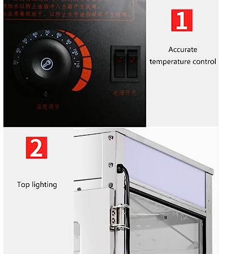 5-Layer Electric Hot Food Warmer,Steamed bun Warmer Machine,Commercial Bun Steamer,Food Steamer Warmer with 30-110β Temperature Range for Store Buffet Restaurant,etc.1200W