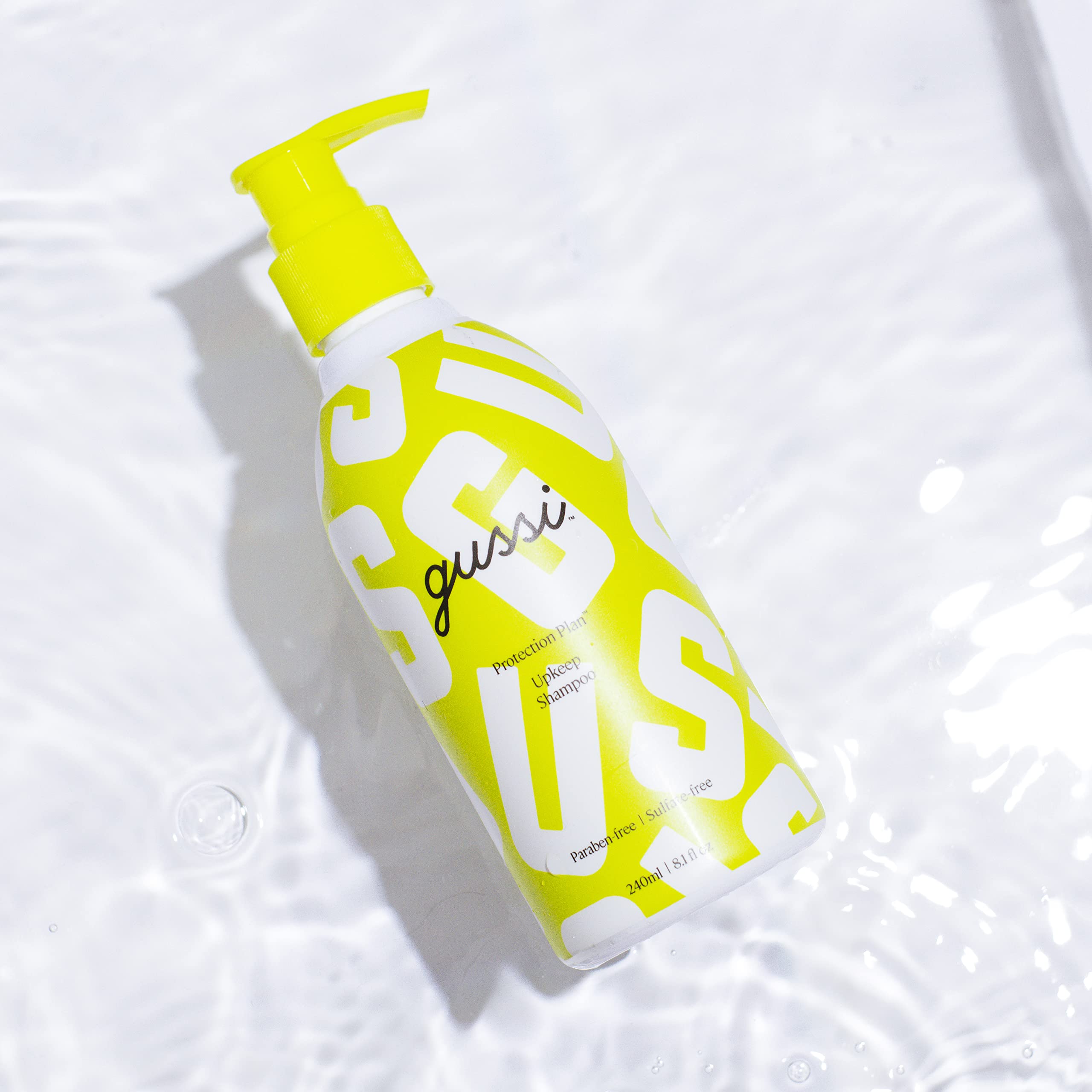 Gussi Hair Protection Plan - Hydrating Keratin Mask for Frizzy or Dry, Damaged Hair, Sulfate-Free Shampoo