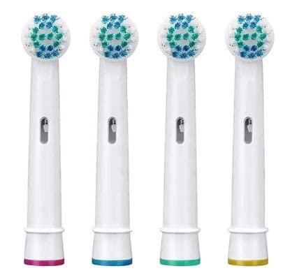 Brush Heads Compatible with Oral-B Braun Electric Toothbrush, Replacement Heads for Vitality, Genius, Pro 1000