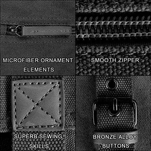 CADeN Camera Bag Case Canvas Compatible for Nikon, Canon, Sony DSLR/SLR Mirrorless Camera with Tripod Holder, Camera Shoulder Messenger Bag for Men/Women(1.0 Black)