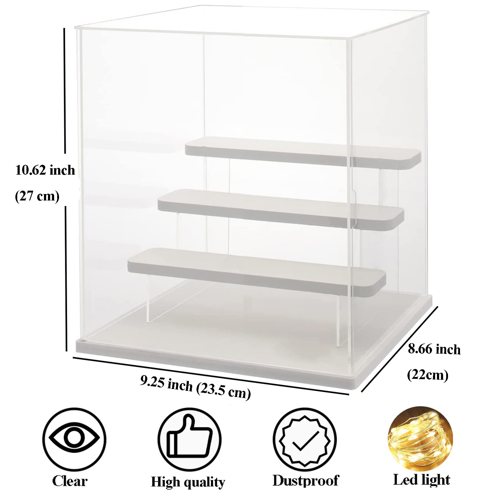 4-Tier Acrylic Display Case