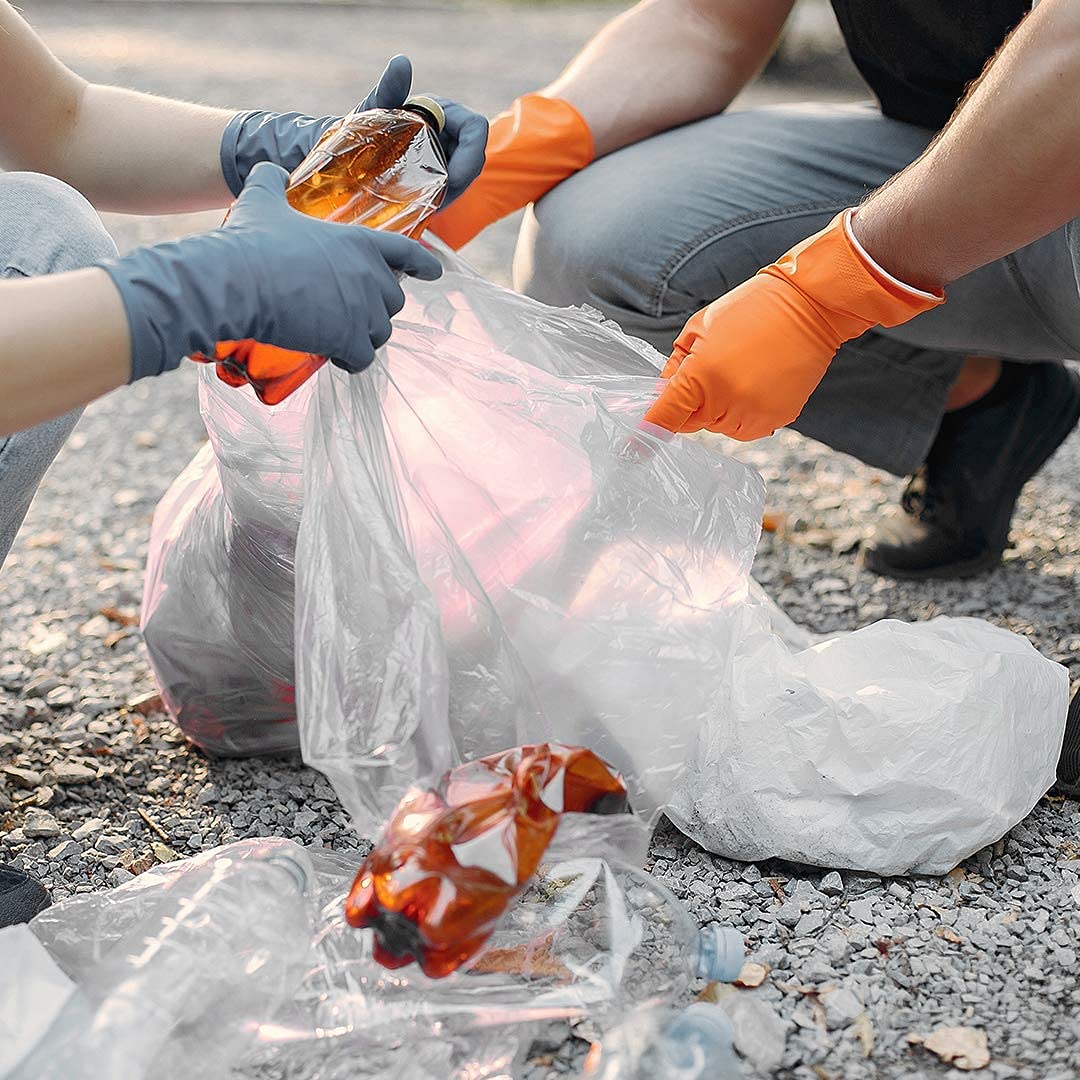 33 Gallon Clear Trash Bags (Value 250 Bags) Large Clear Plastic Bags, Great for Recycling 30 Gallon - 32 Gallon - 35 Gallon. High Density Bag