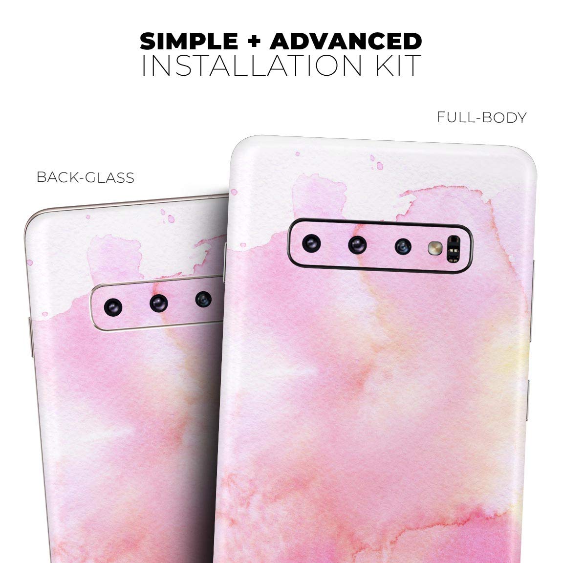 DesignSkinz Subtle Pink 2 Absorbed Watercolor Texture Protective Vinyl Decal Wrap Skin Cover Compatible with The Samsung Galaxy S20 (Screen Trim & Back Glass Skin)