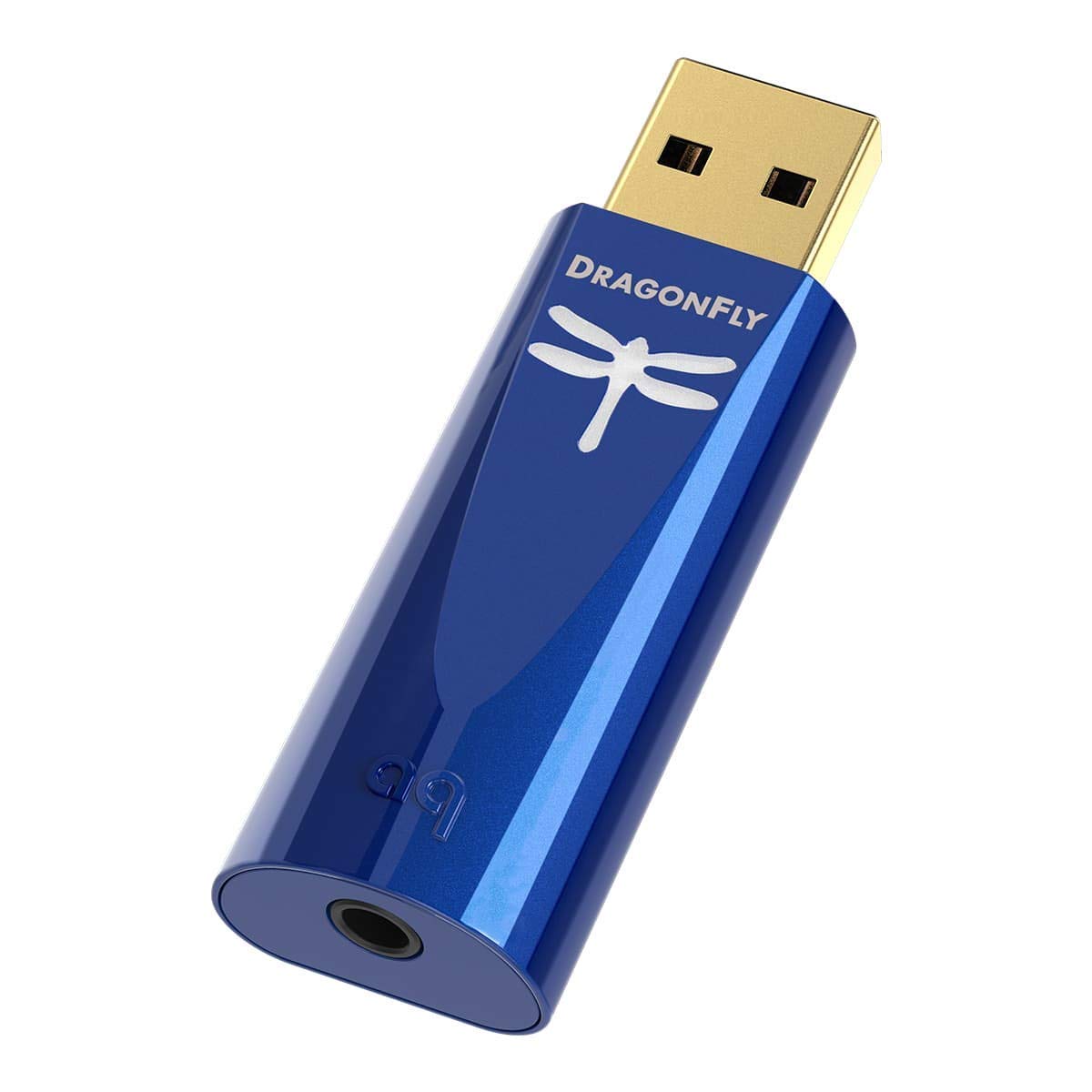 AudioQuest Dragonfly Cobalt USB Stick DAC Bundle with DragonTail USB-A Female to Micro USB Male