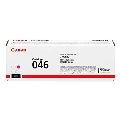 Canon 046 Toner Cartridge ImageCLASS LBP654Cdw, LBP654Cx, MF731Cdw, MF733Cdw, MF735Cdw - High Yield Black and Standard Yield Cyan, Magenta and Yellow - 4 Pack in Retail Packaging