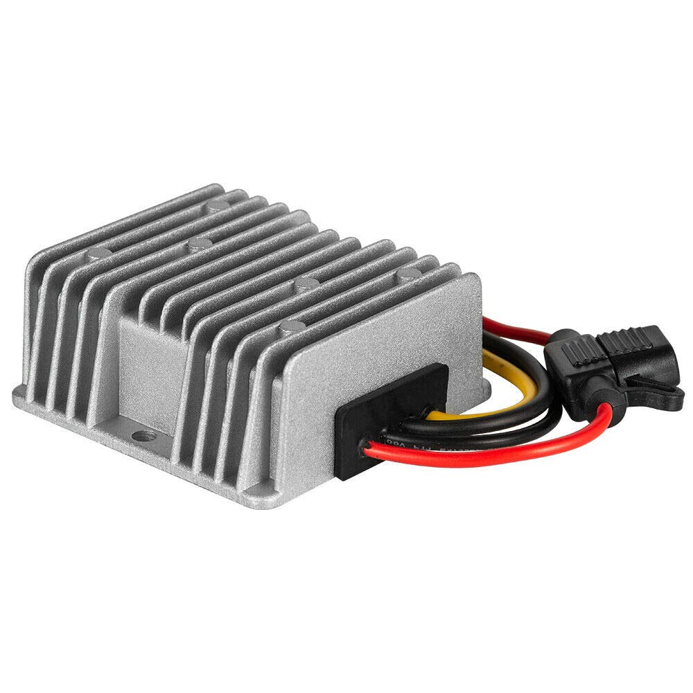 Gofotu DC-DC 48V to 12V 10A Golf CART Voltage Reducer Converter 120W Power Regulator with Fuse