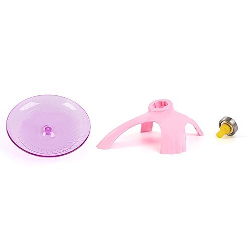 Plastic Exercise Wheel for Small Animals - Silent Spinner Non Slip Run Disc for Hamsters Hedgehogs Small Pets Exercise Wheel Blue 18*18*11cm