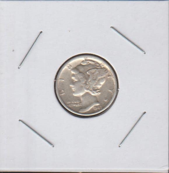 1941 D Winged Liberty Head or"Mercury" (1916-1945) (90% Silver) Dime Very Choice Uncirculated