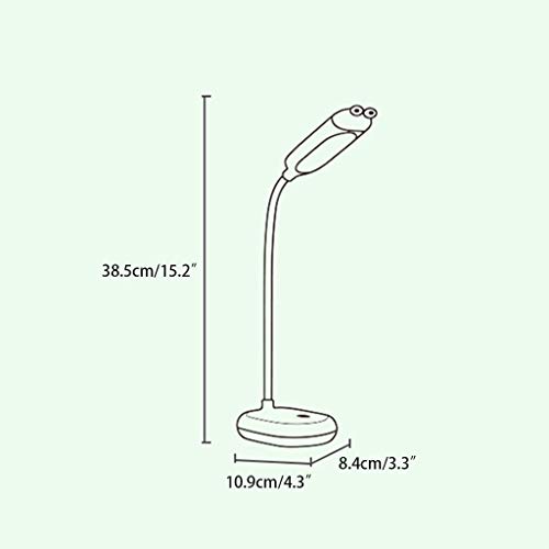 Eye-Caring Charging Plug-in Desk Lamp LED Eye Protection USB Button Dimming Can Adjust The Table Lamp In All Directions for Study and Work Office lamp (Color : Red)