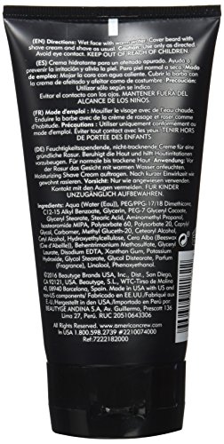 American Crew Shave Cream for Men, Moisturizing Shave Cream, 5.1 Fl Oz