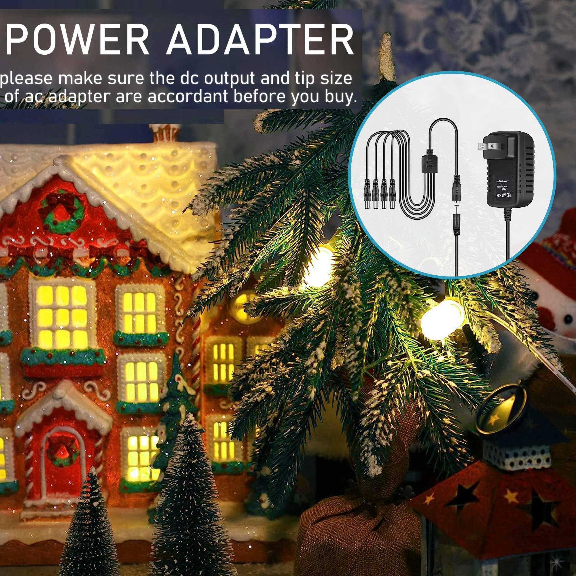 KONKIN BOO Replacement AC Adapter for Lemax # 74707 4.5 Volt Spooky Town Accessory Switching Power Cord