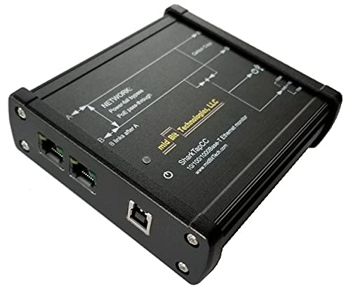SharkTap SharkTapCC Ethernet Tap - 10-1000BaseT - Power-fail Relays, PoE Pass-through - 1 Count