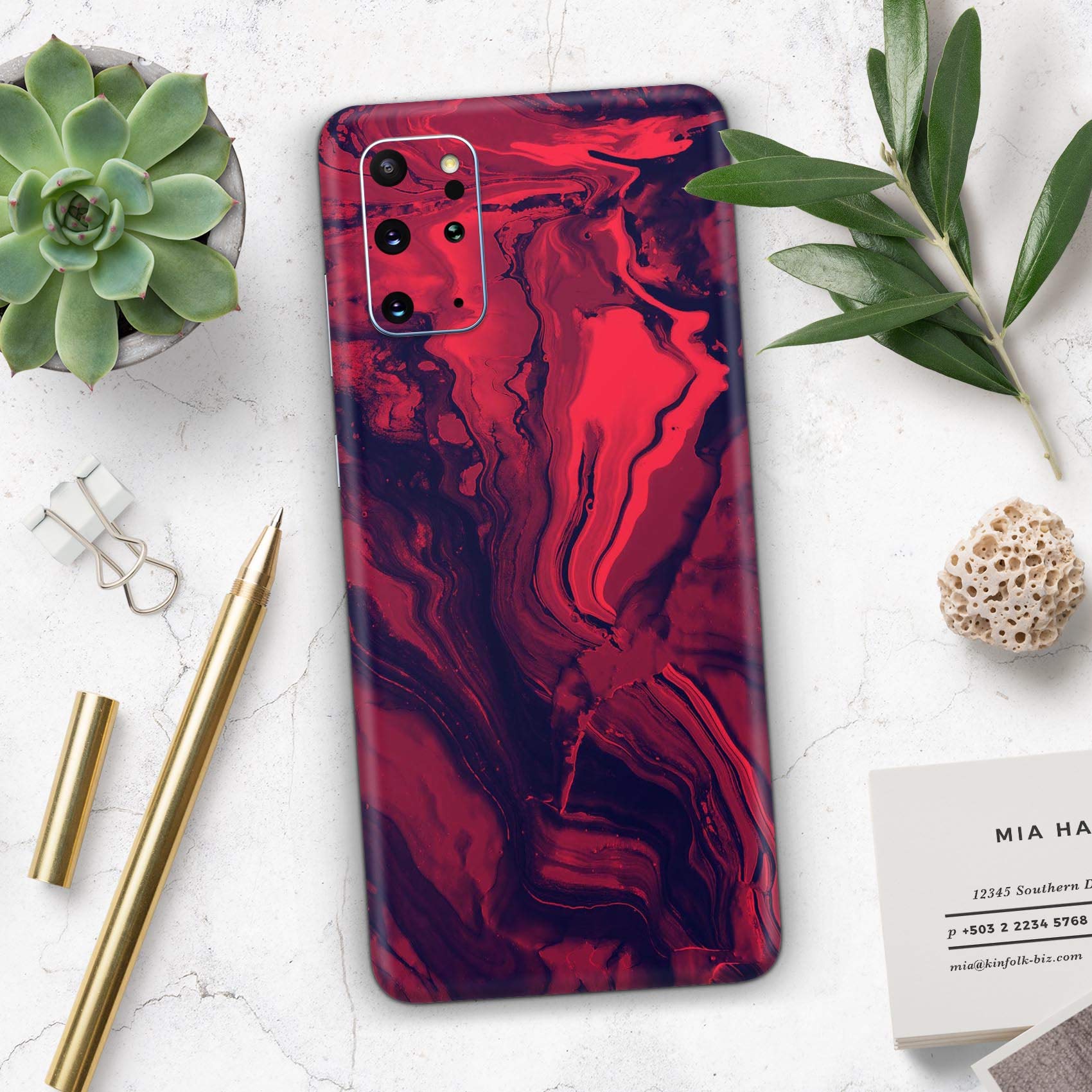 DesignSkinz Liquid Abstract Paint Remix V6 Protective Vinyl Decal Wrap Skin Cover Compatible with The Samsung Galaxy S20 (Screen Trim & Back Glass Skin)