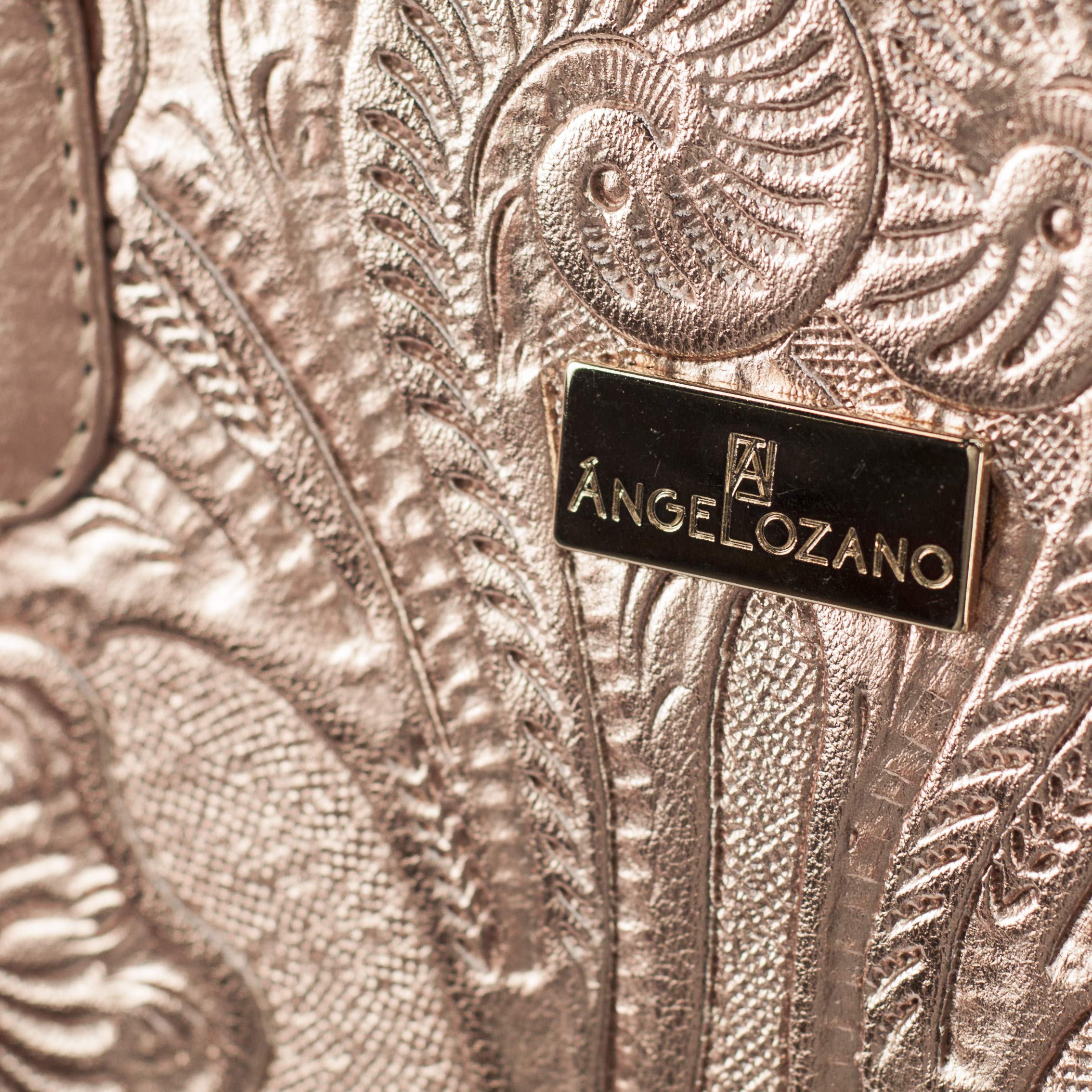 A ÁNGELOZANO Lady bag, Genuine Leather bag, Handcrafted bag, Engraved bag, Hand bag, Women's bag, Citlali Model
